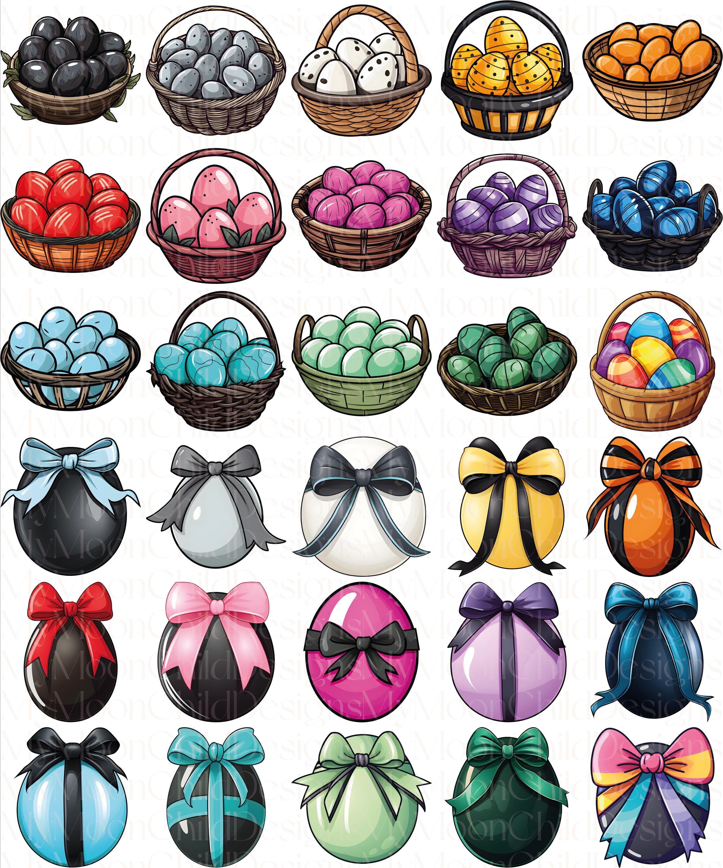 Easter Egg Clipart Bundle: Spring PNG (digital Download) - Etsy