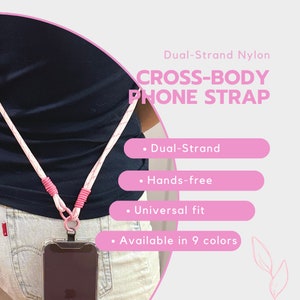 Crossbody Rope Phone Strap in 9 Colors.gift for Everyone.handmade Dual ...