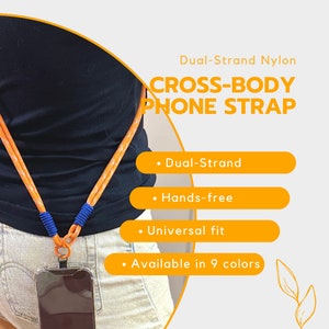 Crossbody Rope Phone Strap in 9 Colors.gift for Everyone.handmade Dual ...