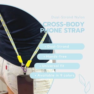 Crossbody Rope Phone Strap in 9 Colors.gift for Everyone.handmade Dual ...