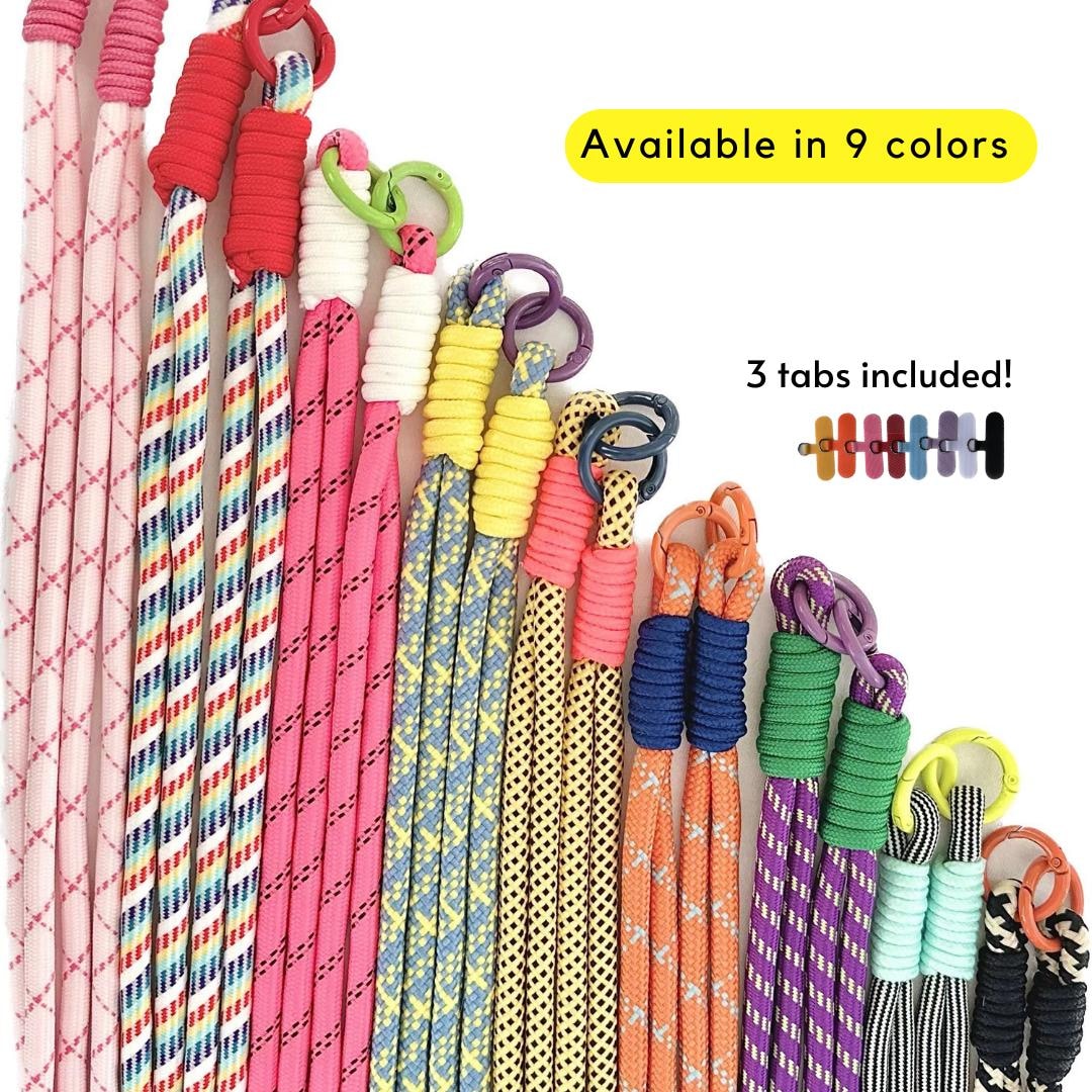 Crossbody Rope Phone Strap in 9 Colors.gift for Everyone.handmade Dual ...
