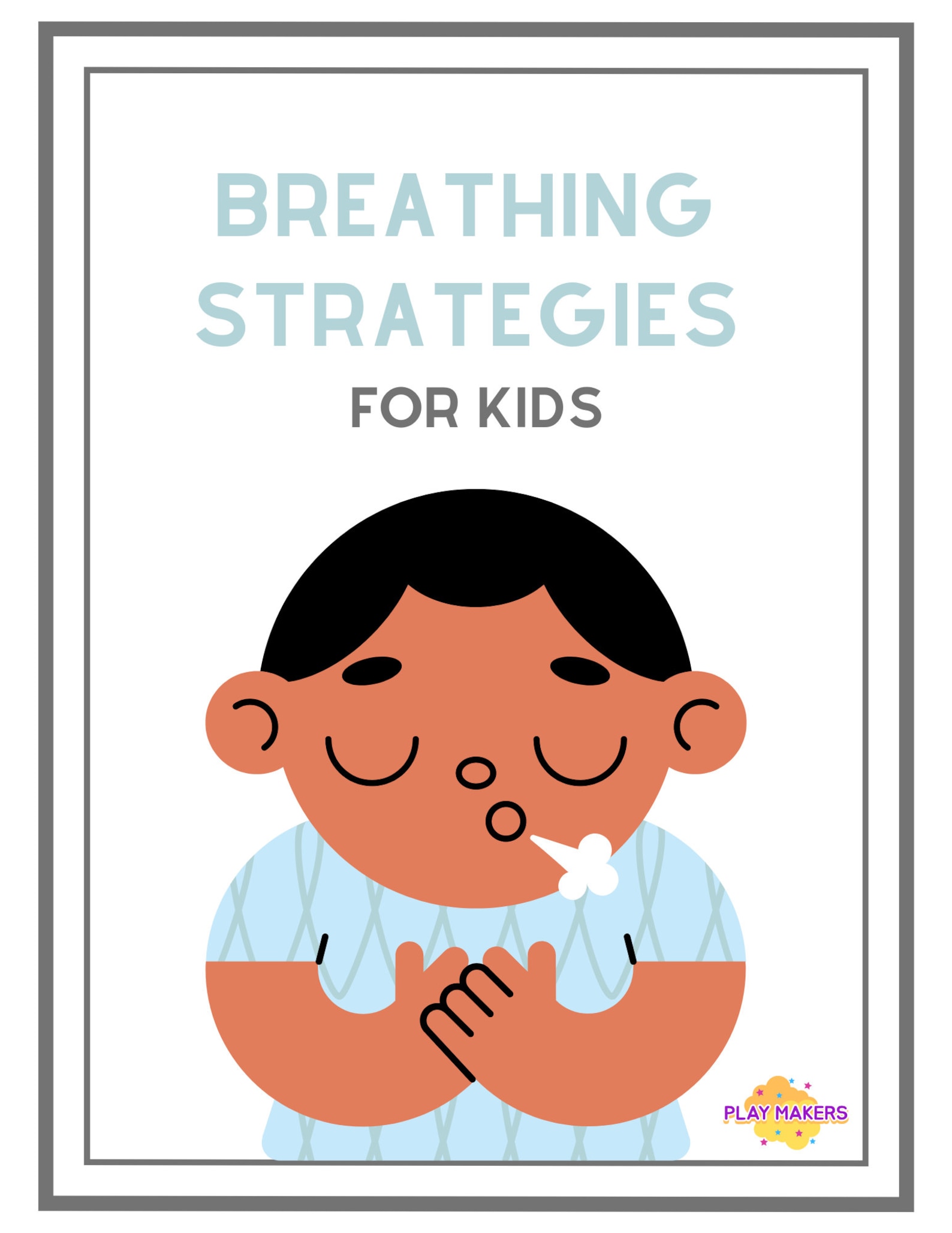 Breathing Strategies for Kids Posters Digital Download, Printable ...