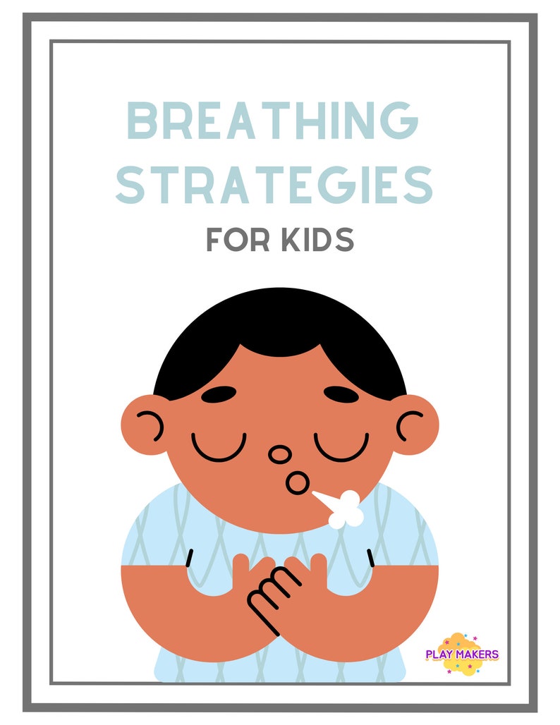 Breathing Strategies for Kids Posters Digital Download, Printable ...