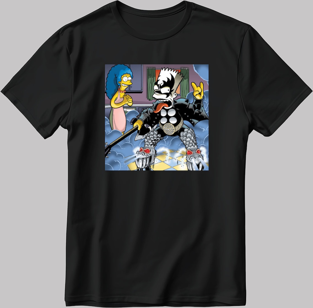 The Simpsons, Bart Simpson Drawing Short Sleeve White-black Men's ...