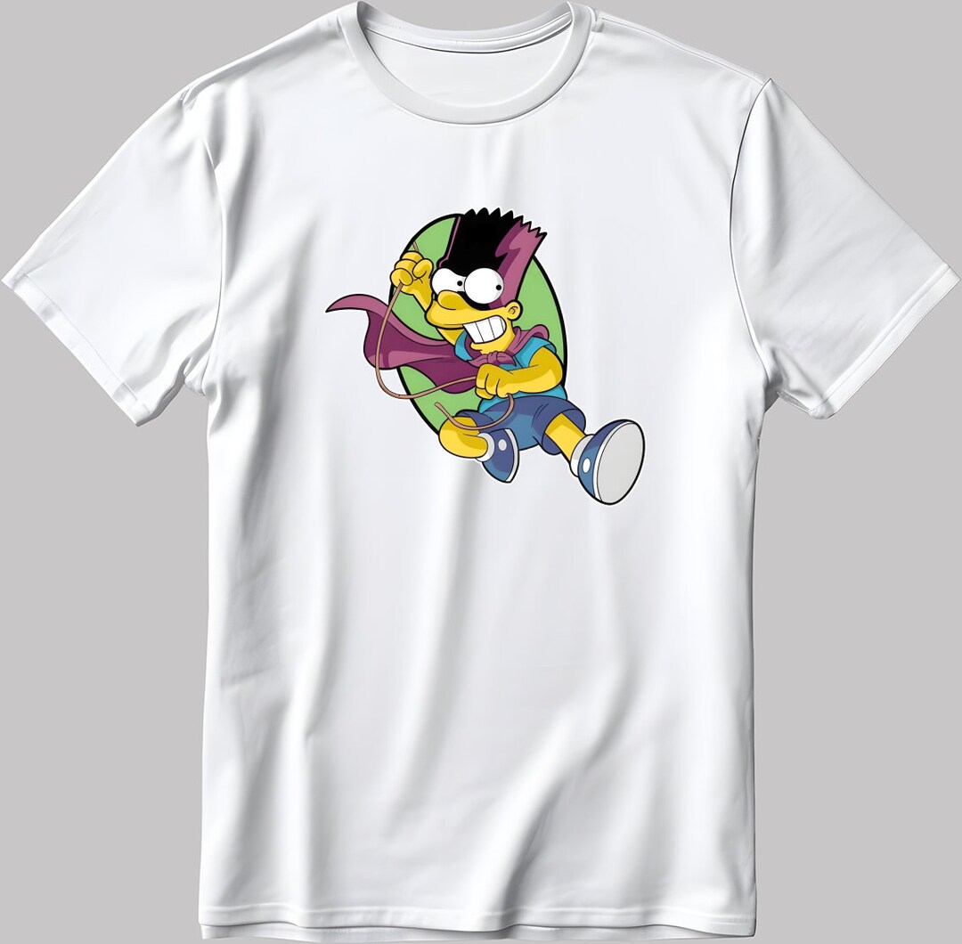Bart Simpson Cosplay Short Sleeve White-black Men's / Women's T Shirt ...