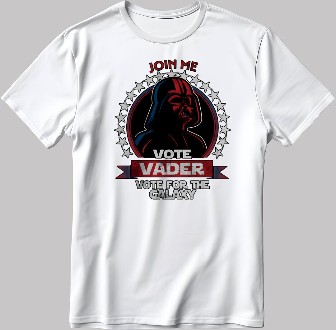 Join Me Vote Vader Star Wars Short Sleeve White-black Men's / Women's T ...