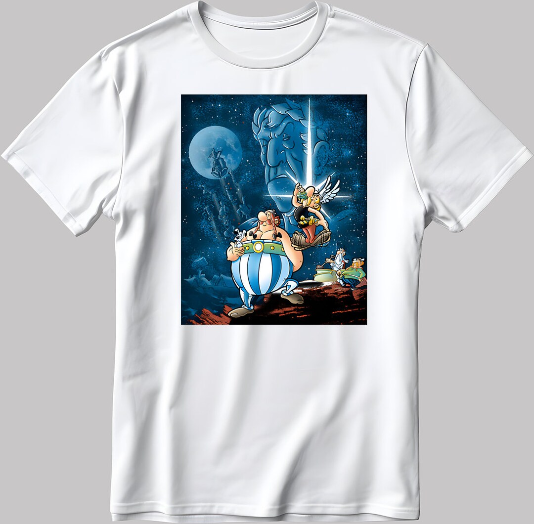 Asterix and Obelix Poster Short Sleeve White-black Men's / Women's T ...