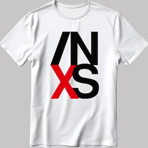 INXS Big Logo, Short Sleeve White-black Men's / Women's T Shirt K10A - Etsy