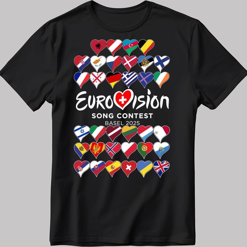 Eurovision 2025 Tshirts - Etsy UK