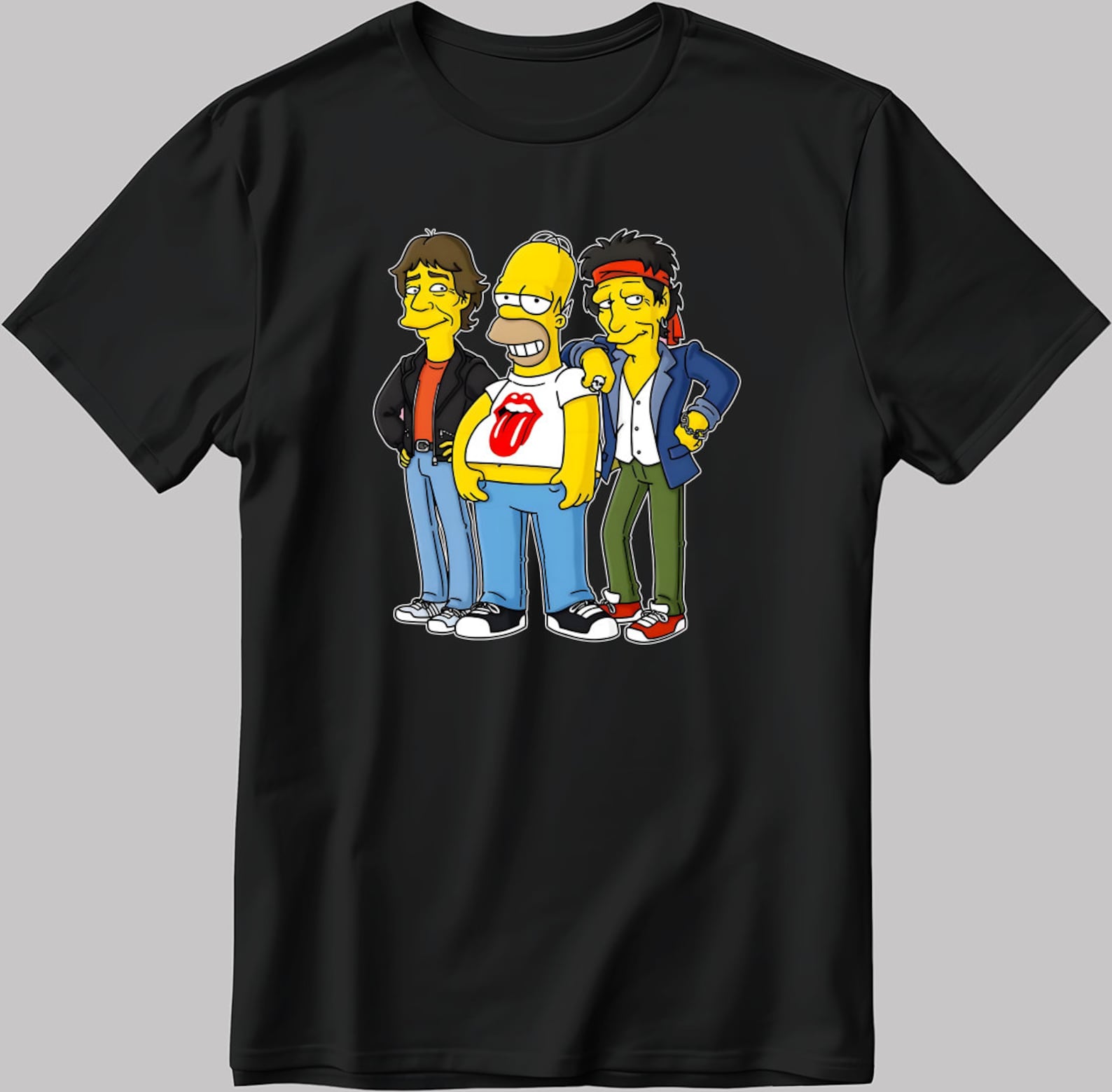The Simpsons Simpson Drawing Short Sleeve White-black - Etsy