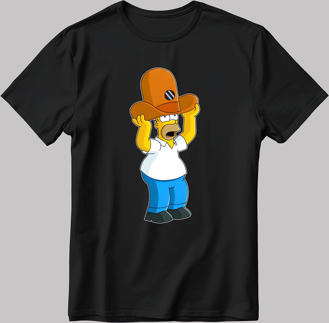 The Simpsons, Homer Simpson Drawing Short Sleeve White-black Men's ...