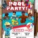 Editable Rblx Birthday Pool Party Invite, Instant Download, Editable ...