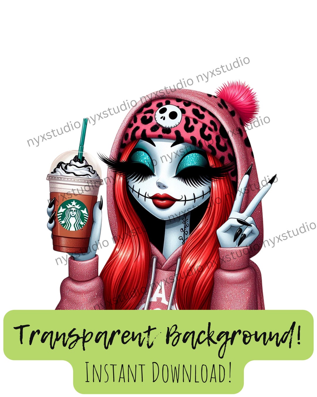 Christmas Blue Dead Mean Girl, Cheetah, Coffee Cup, PNG, Instant ...