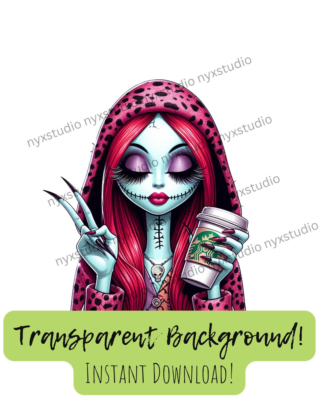 Christmas Blue Dead Mean Girl, Cheetah, Coffee Cup, PNG, Instant ...