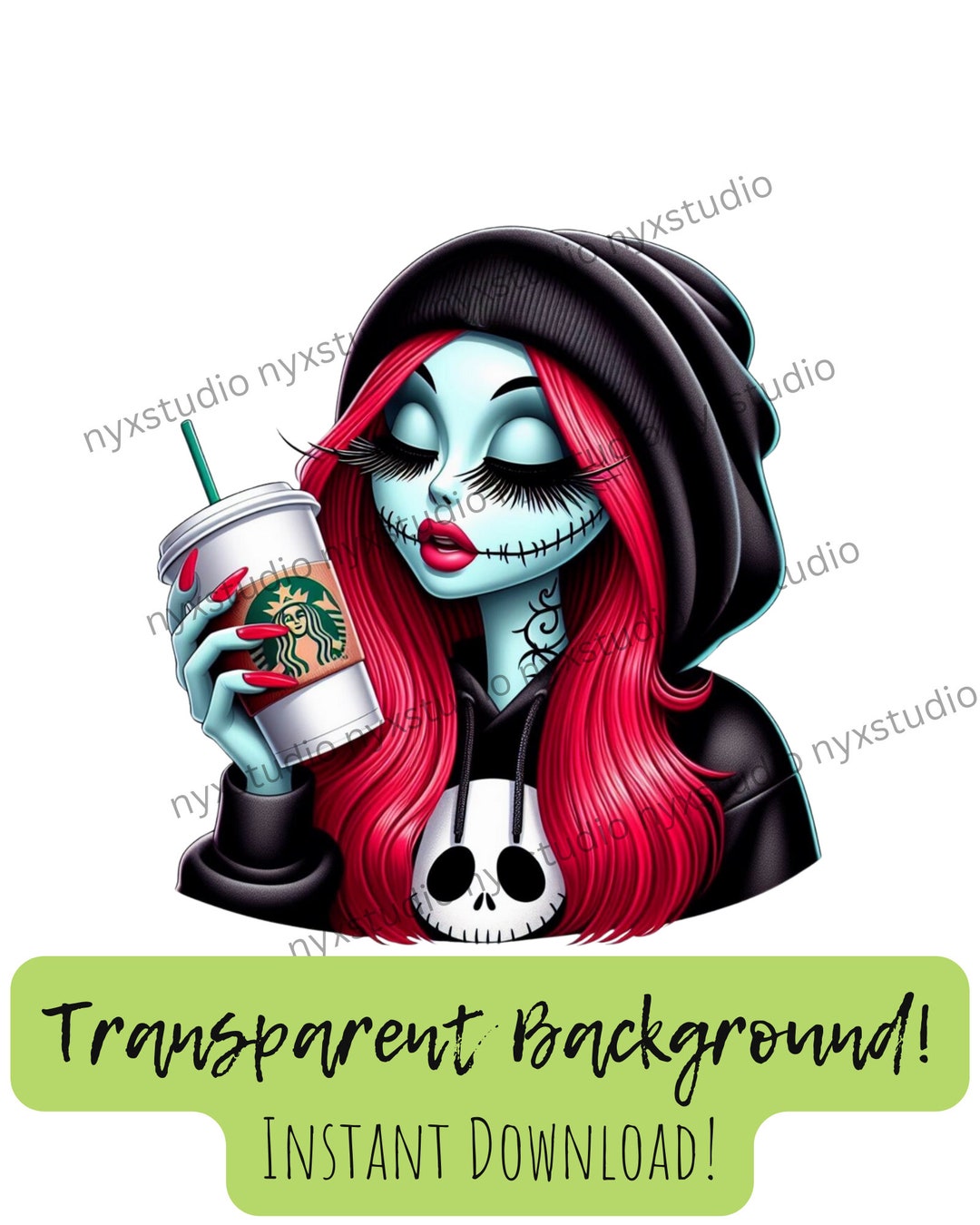 Christmas Blue Dead Mean Girl, Coffee Cup, PNG, Instant Download ...