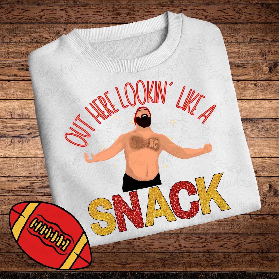 KC Hype Man Shirtless, Lookin Like a Snack Png, Sublimation, KC, Chiefs ...