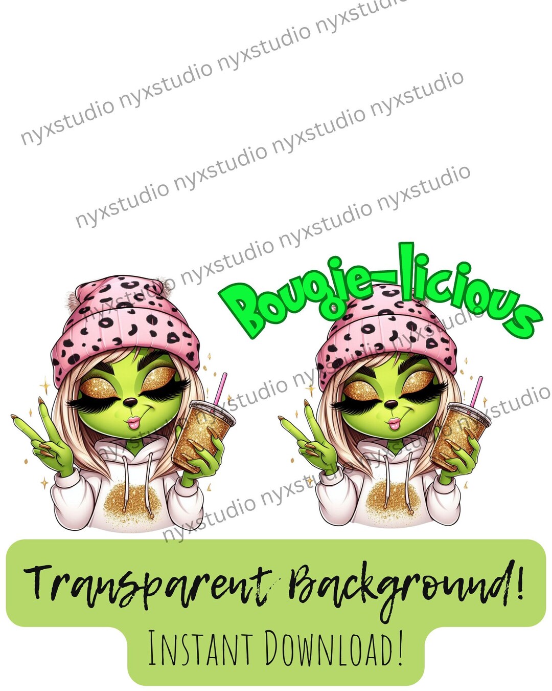 Grinch Girl, Christmas Grouch, Christmas Green Boujee Mean Girl ...