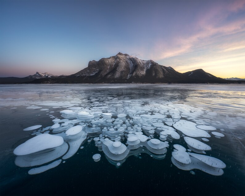 Icy Bubbles Under Ice Paper Print Fine Art Photography High Definition ...