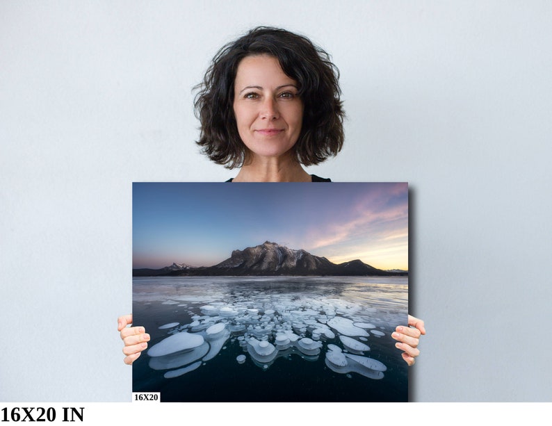 Icy Bubbles Under Ice Paper Print Fine Art Photography High Definition ...