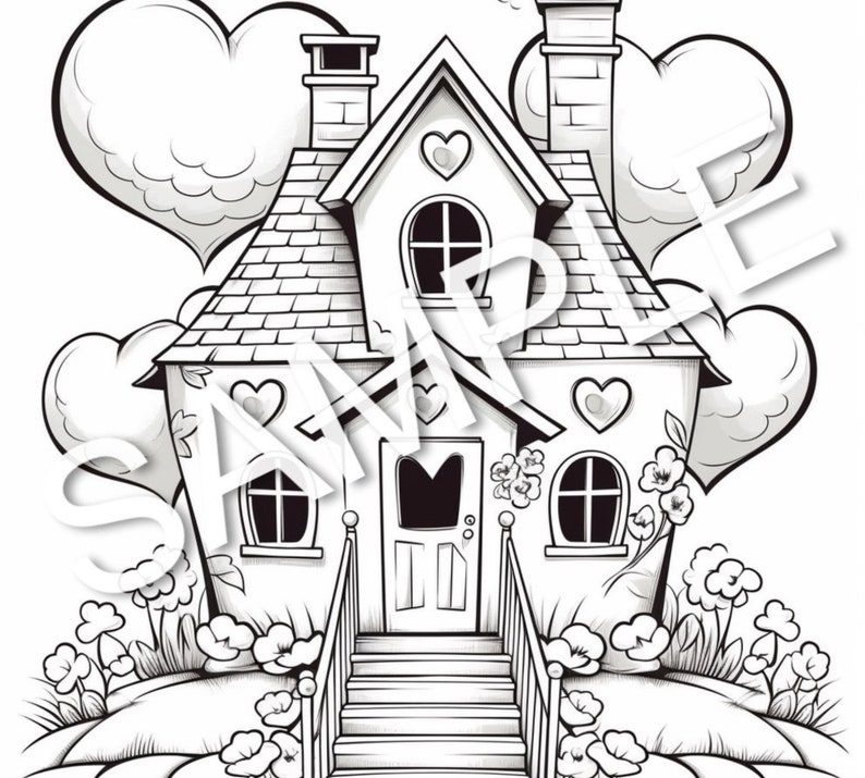 32 Love Shack Coloring Pages, Coloring Book, Instant Download - Etsy