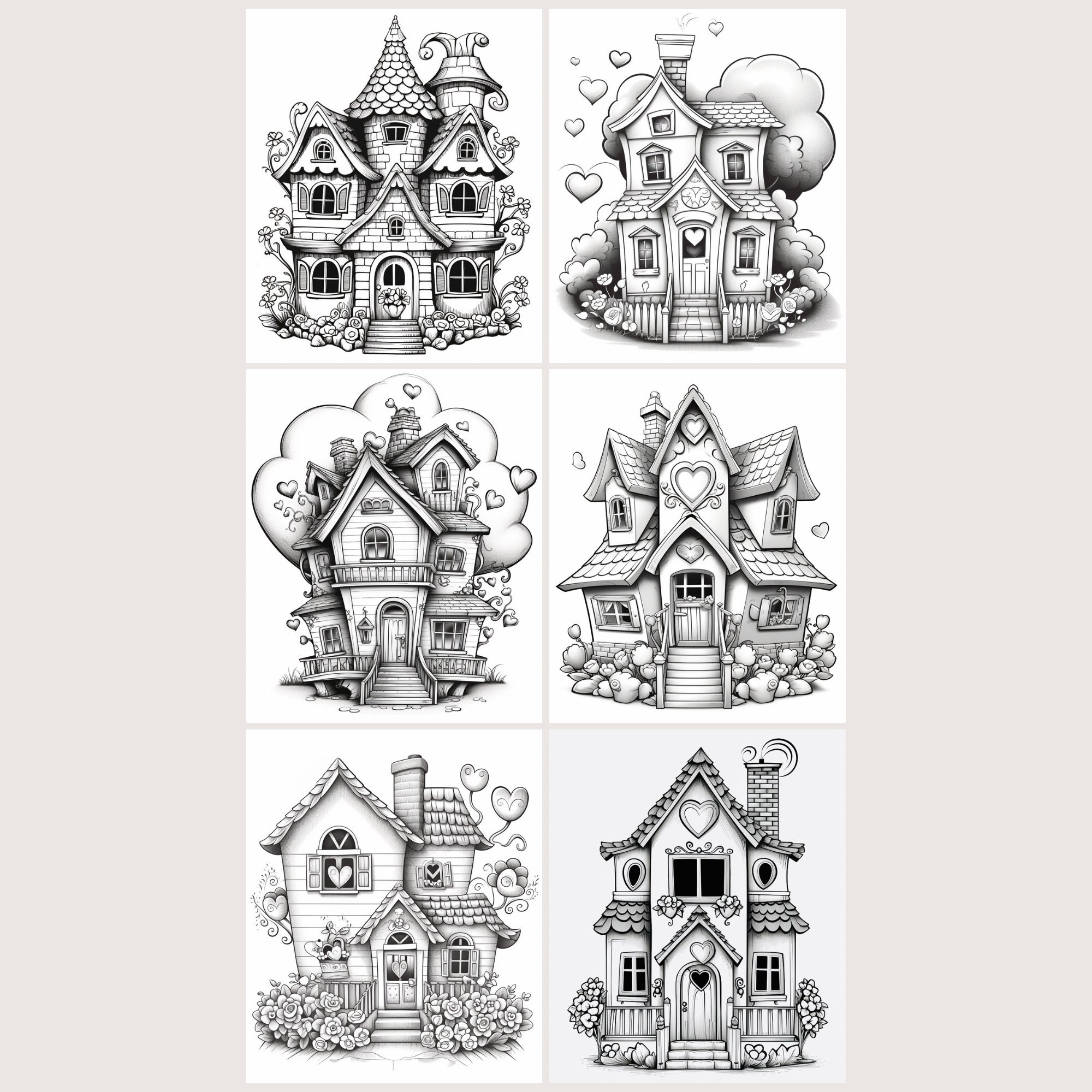 32 Love Shack Coloring Pages, Coloring Book, Instant Download - Etsy