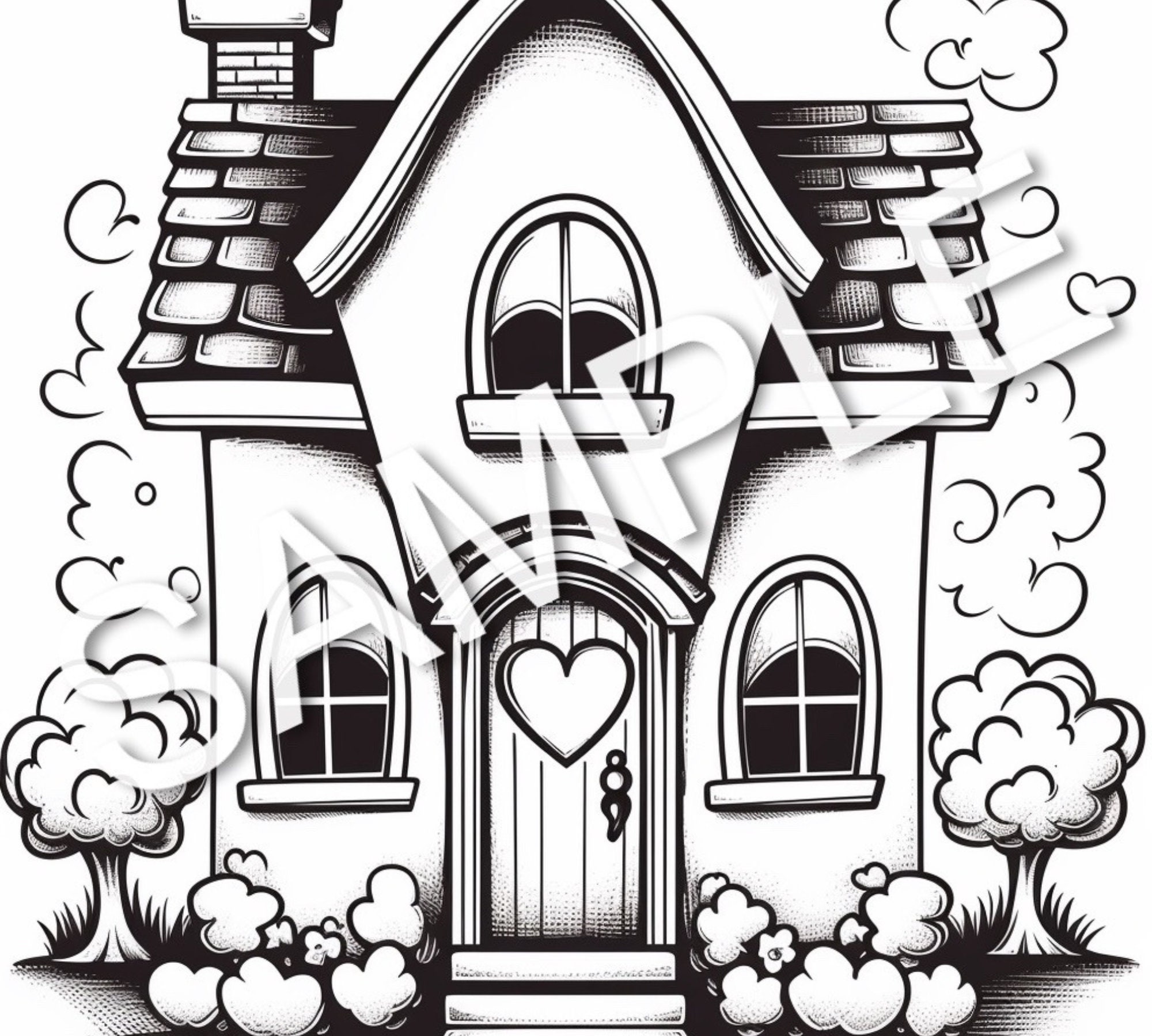 32 Love Shack Coloring Pages, Coloring Book, Instant Download - Etsy