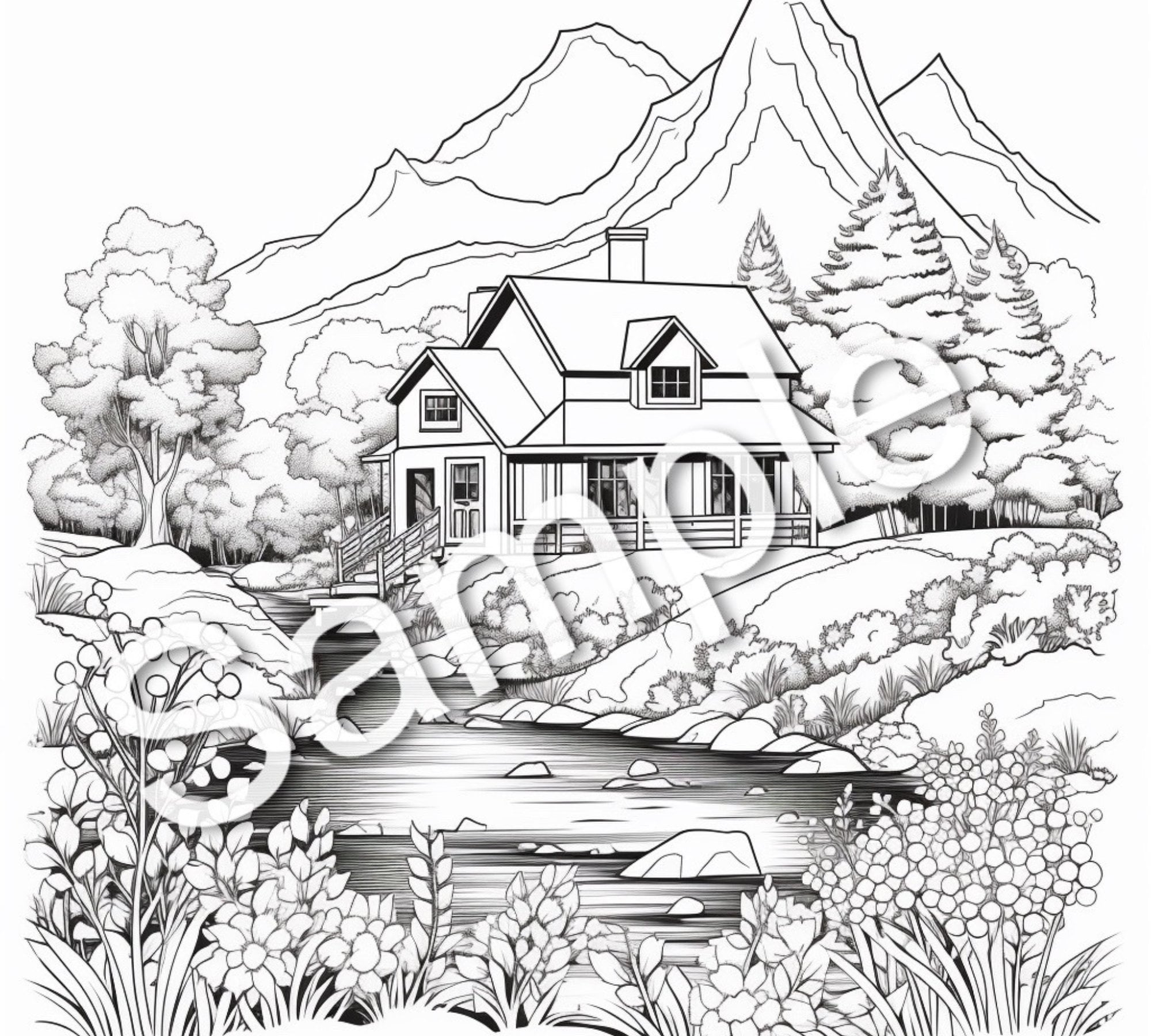 35 Country Life Coloring Pages, Coloring Book, Printables - Etsy