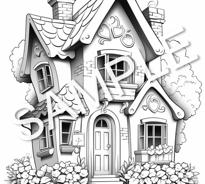 32 Love Shack Coloring Pages, Coloring Book, Instant Download - Etsy