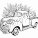 40 Flower Truck Coloring Book, Coloring Pages, Printables - Etsy