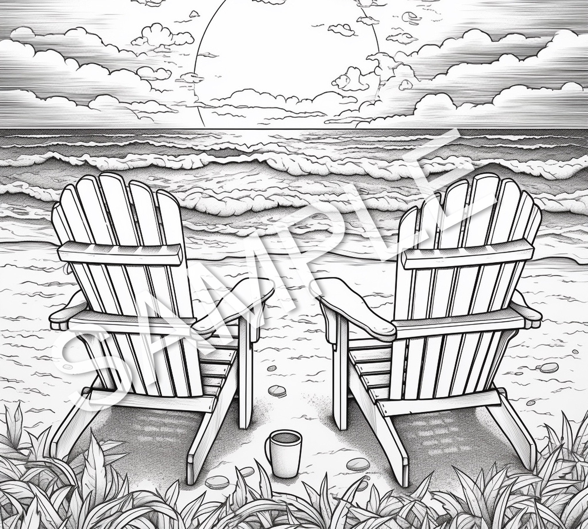 50 Four Seasons Coloring Pages, Coloring Book, Relaxation for All Ages ...