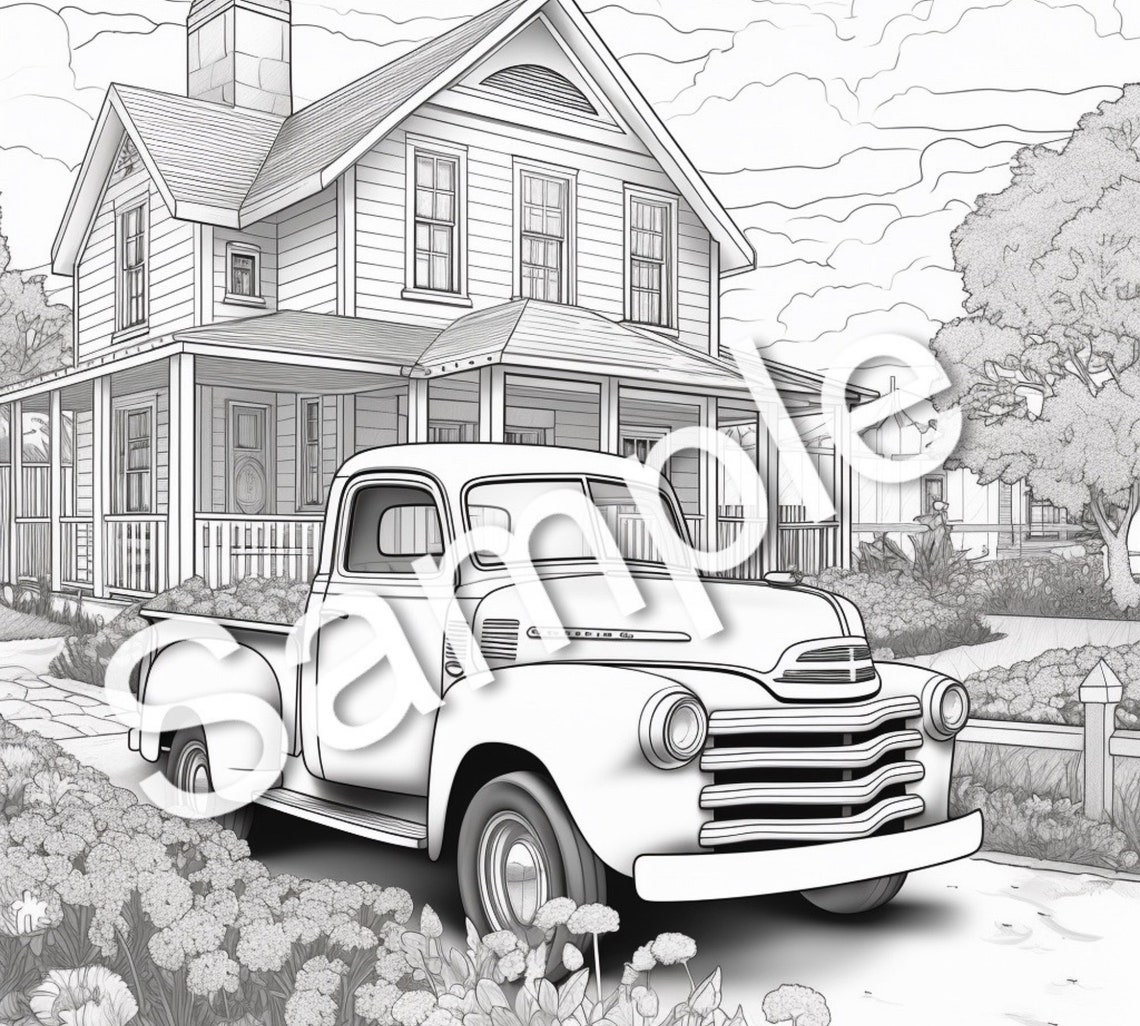 35 Country Life Coloring Pages, Coloring Book, Printables - Etsy