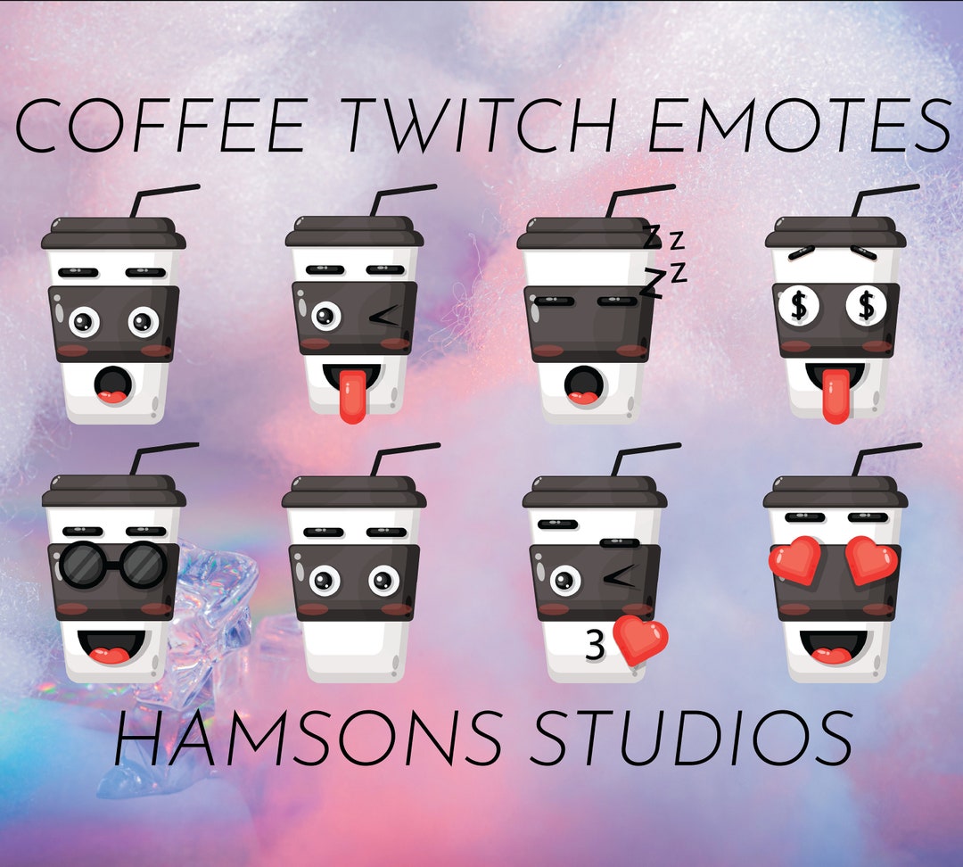8x Coffee Emotes for Twitch and Discord Drink Emotes for - Etsy