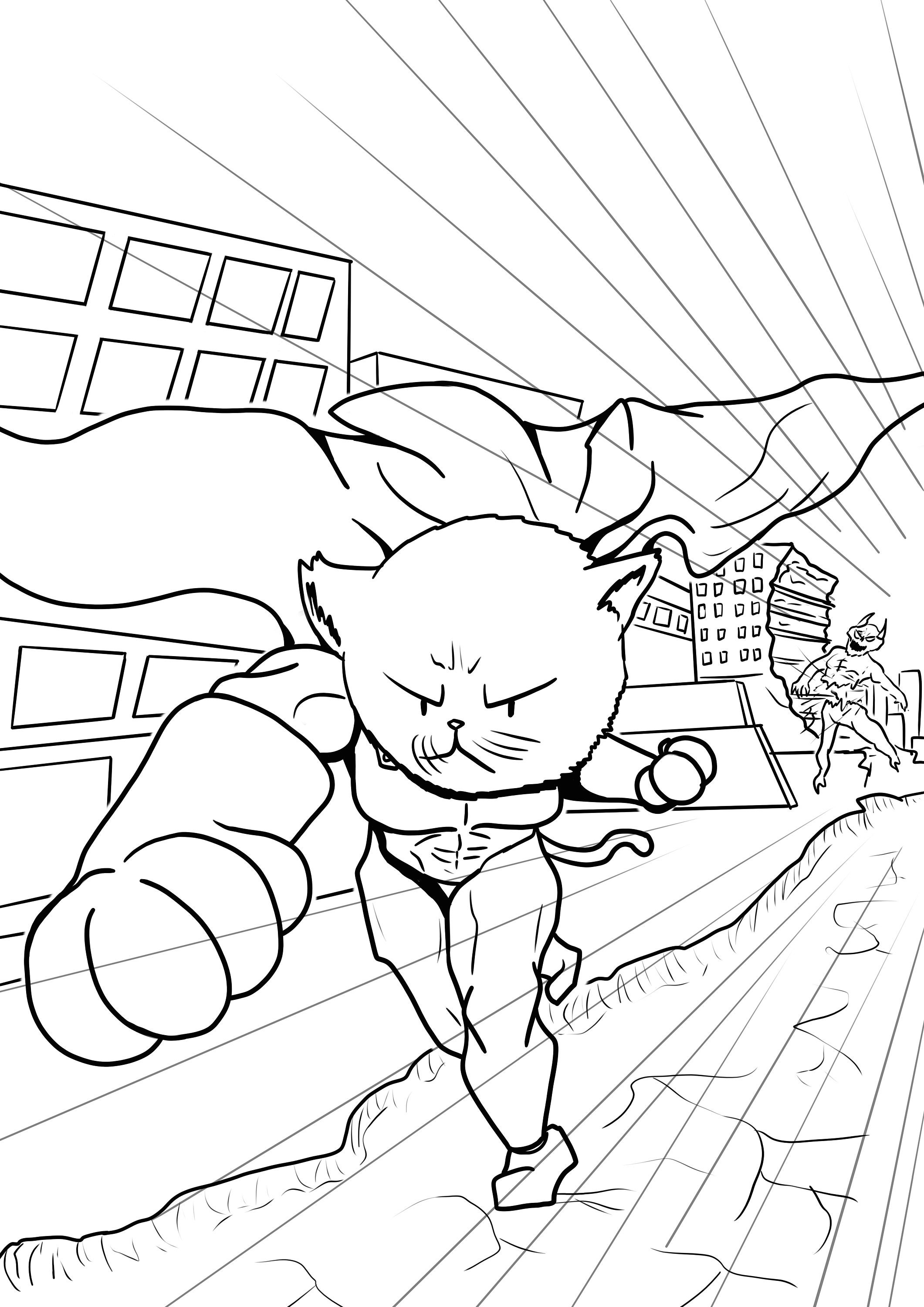 Spoop Cats Printable Colouring Book Pages - Etsy