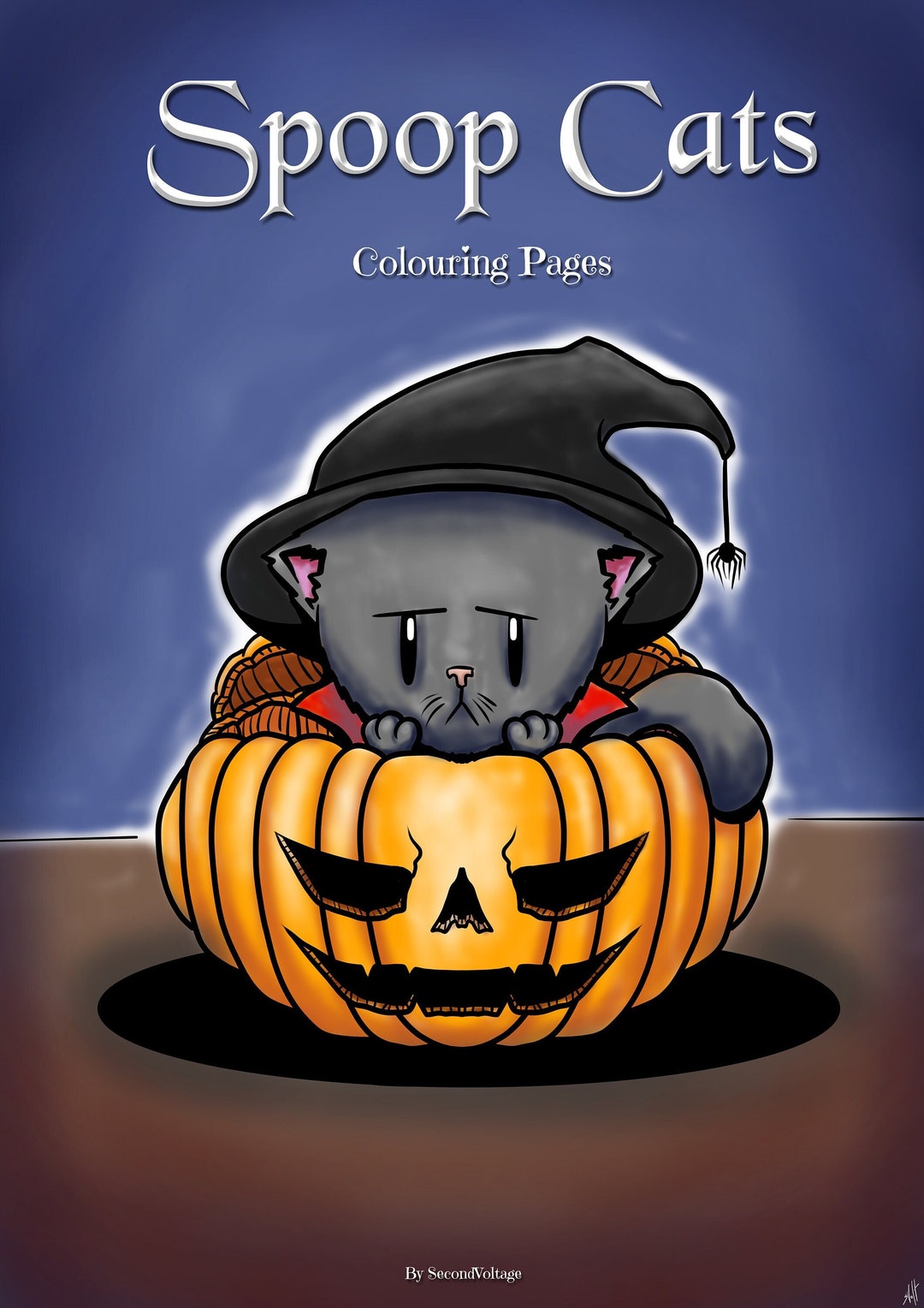 Spoop Cats Printable Colouring Book Pages - Etsy