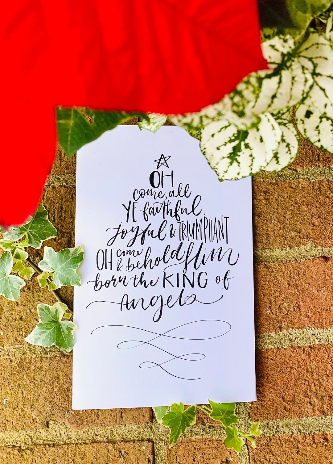 Oh Come, All Ye Faithful Christmas Print for Gifts, Home Decor ...