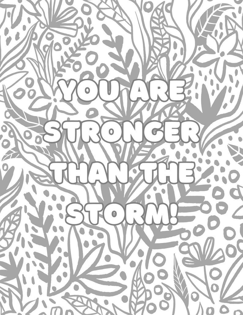 Positive Vibes Only Download & Print Coloring Book 20 Pages - Etsy