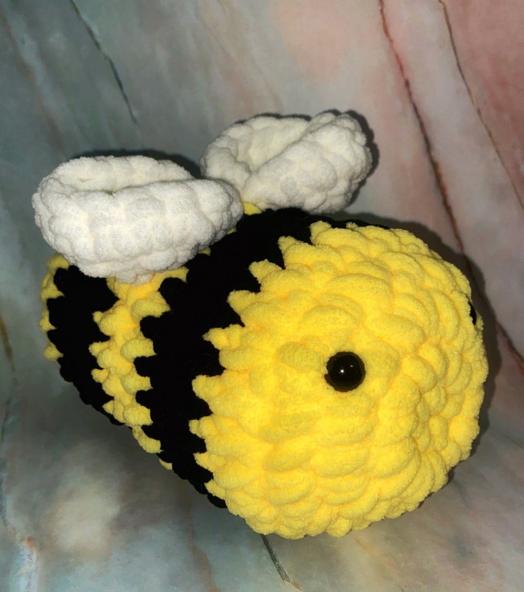 Handmade Large Crochet Bee Plush - Etsy