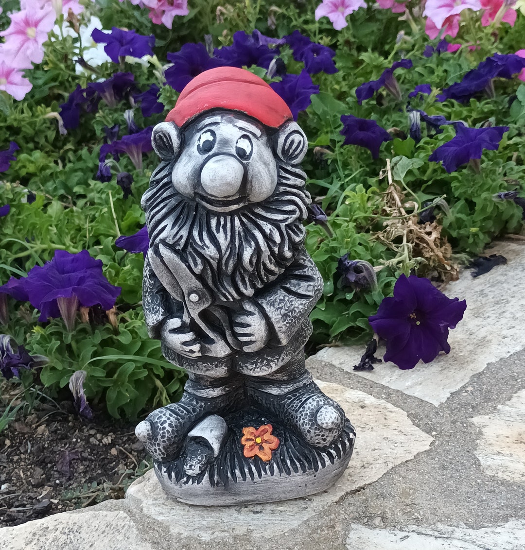 Painted Dwarf,artificial Stone,outdoor Garden,decoration,dwarf Figure ...