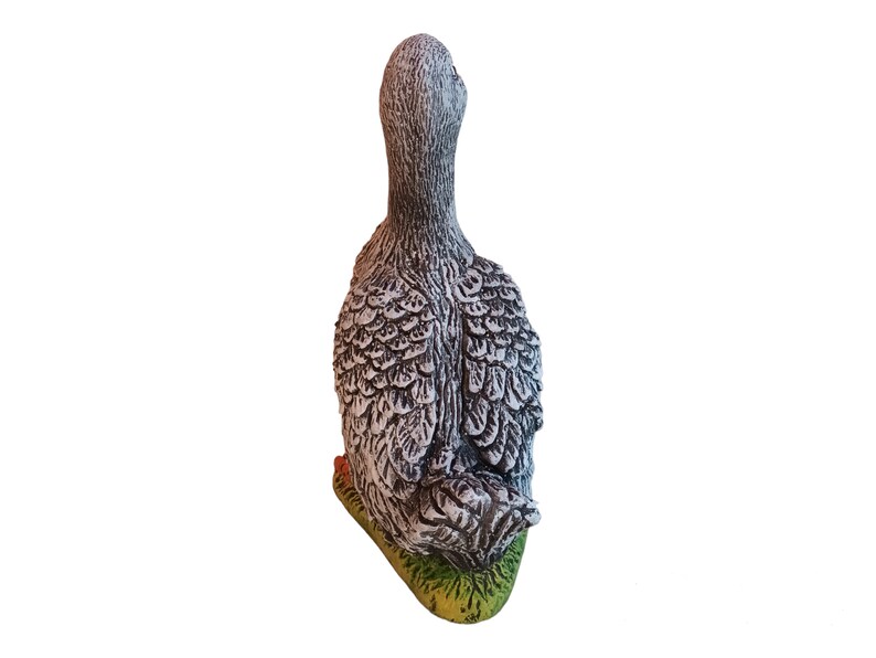 Large Vintage Goose Stone Goose Sculpture Garden Goose Ornament ...