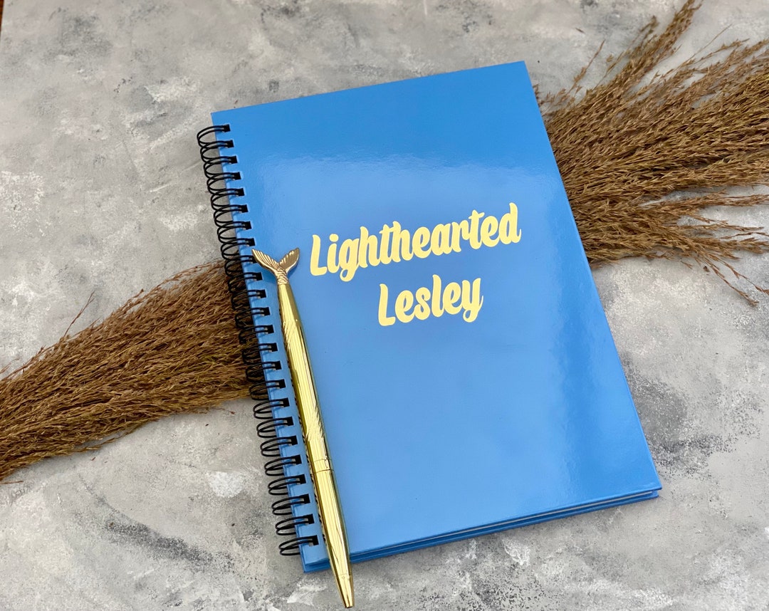Personalized A5 Spiral Notebook, Custom Message - Etsy