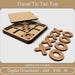 Tic Tac Toe Travel Game - SVG Digital Download - Lightburn File ...