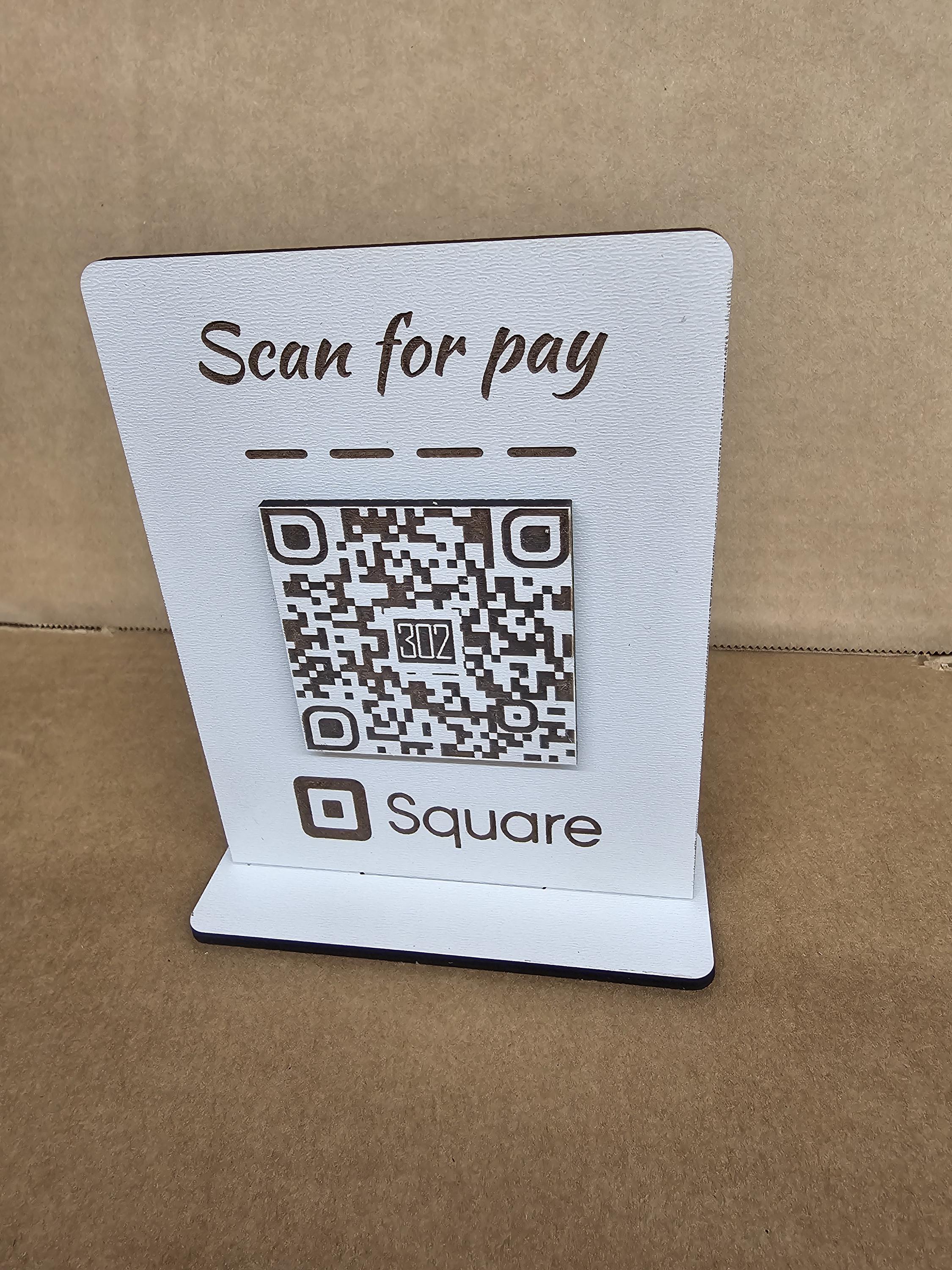 QR Code Payment and Social Media Sign Templates - Digital Download ...