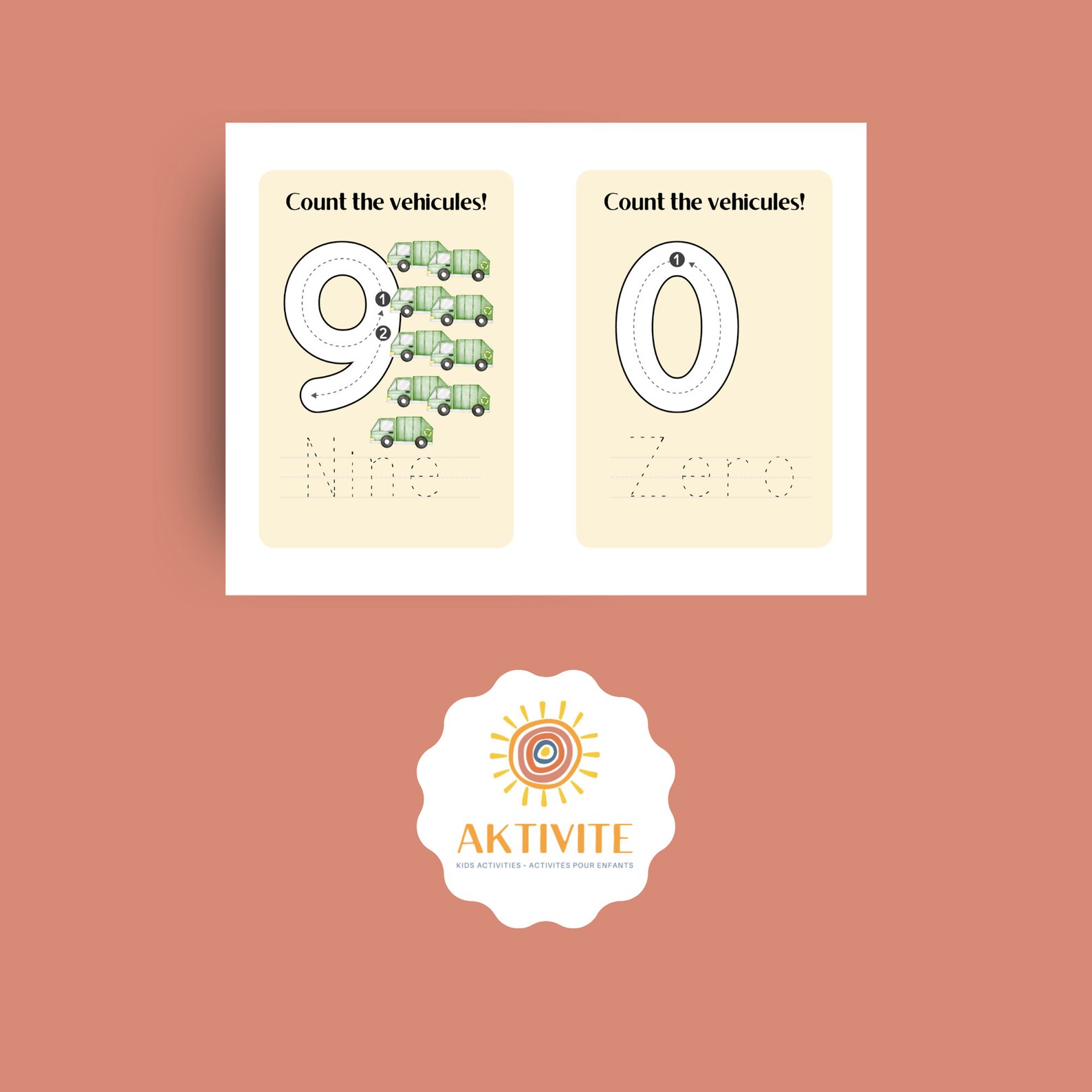 Learning Flash Cards Number Activities for Kids Toddler - Etsy