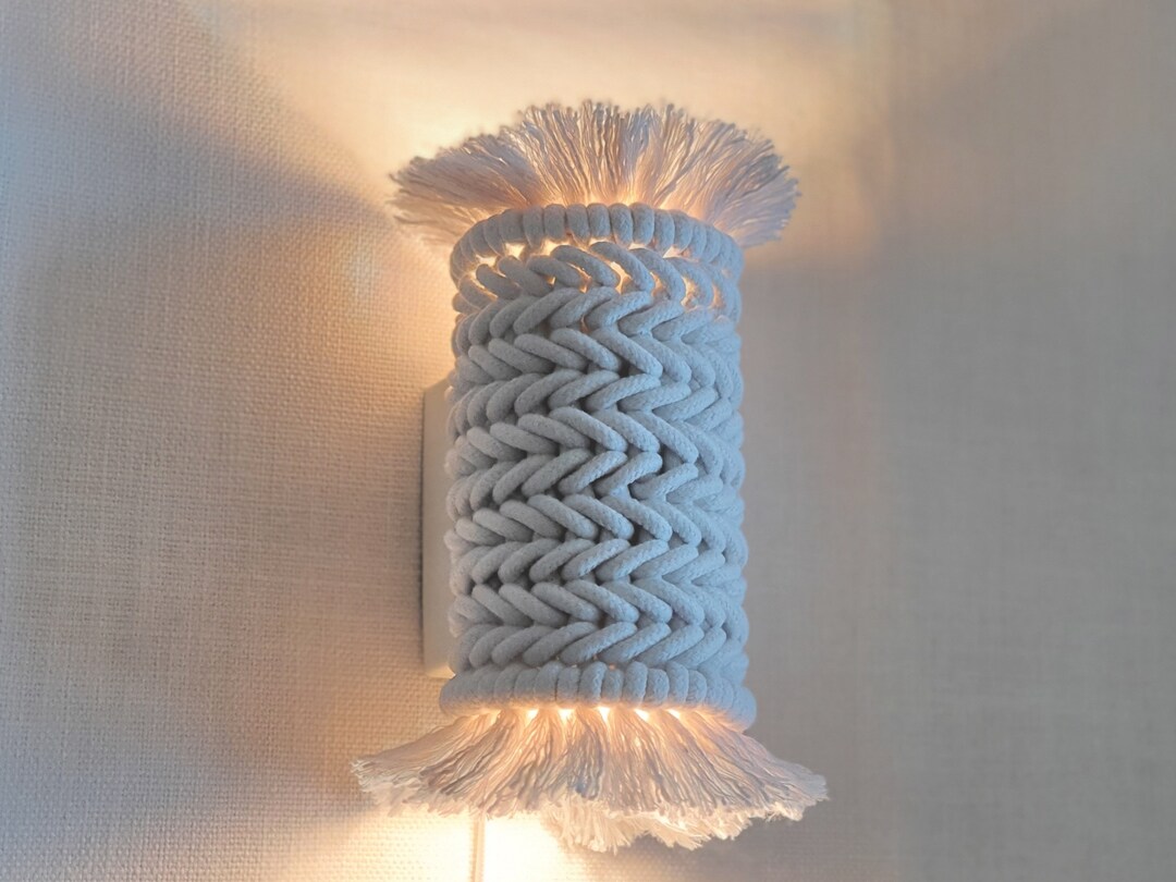 Riverine Wall Sconce (up & Down Light Function), 100% Organic Cotton ...