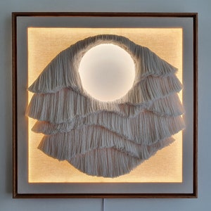 Sundunes Lighted Textile Artwork on High Quality Canvas, Inlaid With ...