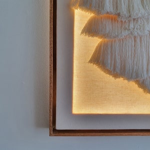 Sundunes Lighted Textile Artwork on High Quality Canvas, Inlaid With ...