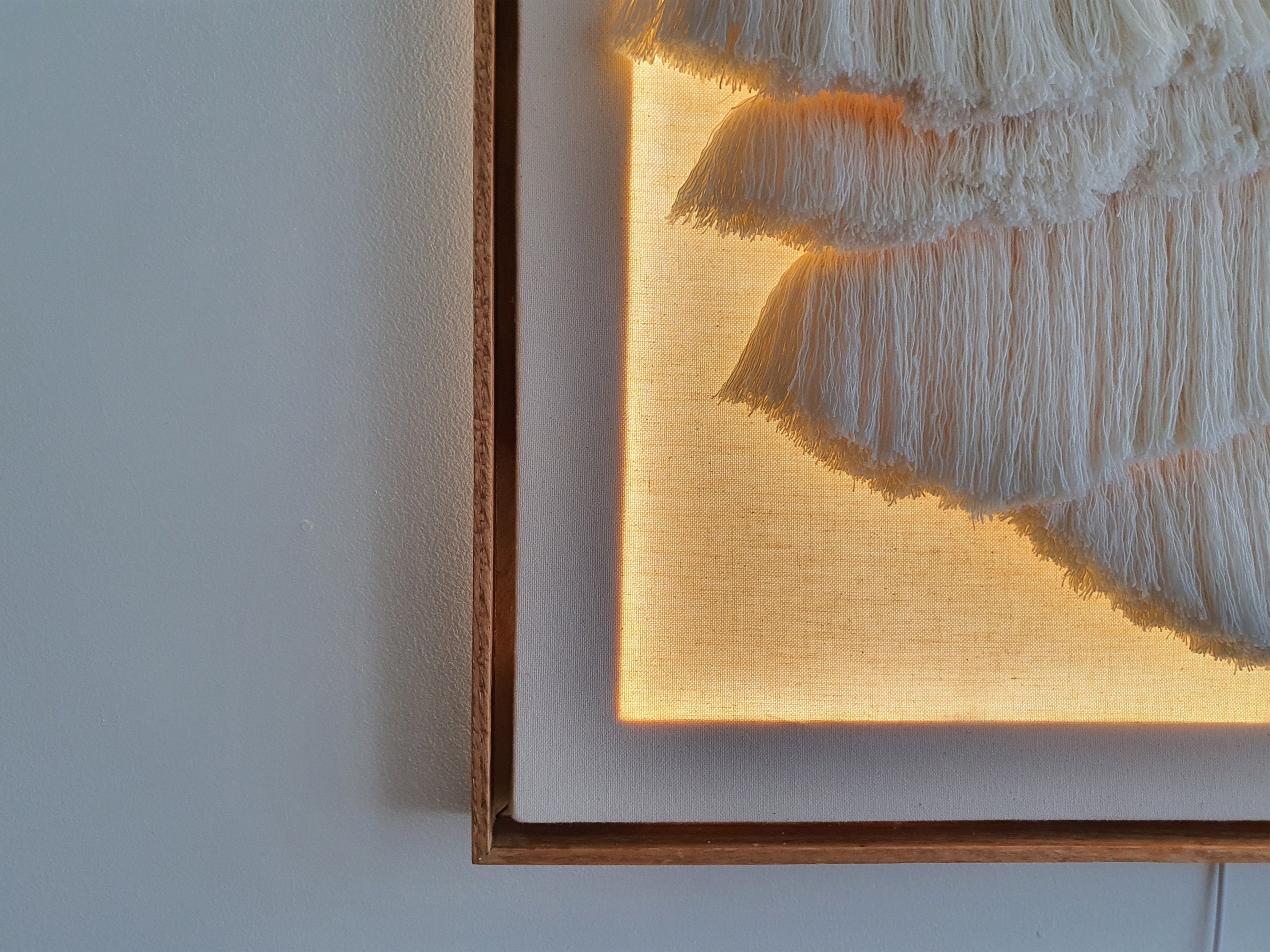 Sundunes Lighted Textile Artwork on High Quality Canvas, Inlaid With ...