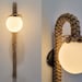 Jute Pensil Macrame Cotton Lamp Sculpture, Hardwire ,plug in Wall ...