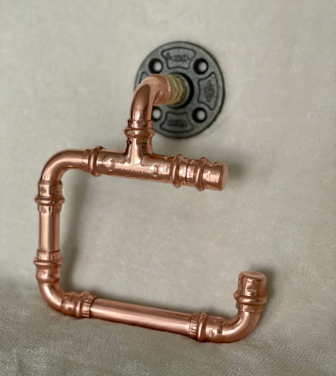Copper Pipe Toilet Paper Holder - Etsy
