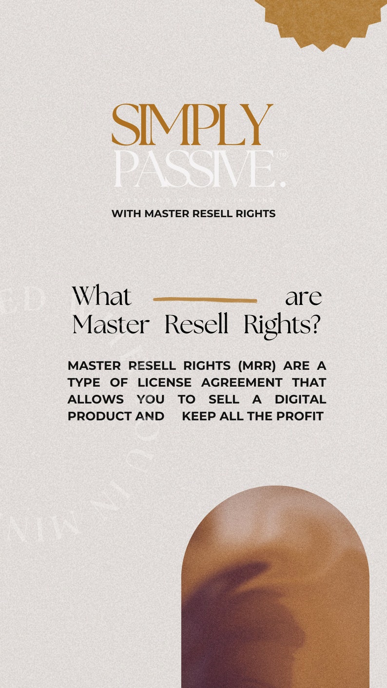 Simply Passive Digital Marketing Course, Master Resell Rights, Faceless ...